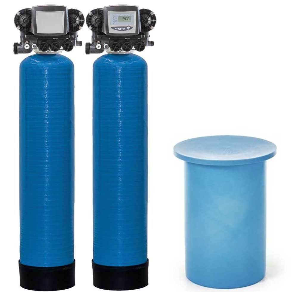 Duplex Water Softener with Autotrol Magnum 298 Controller 2" 10.0 - 17 ...
