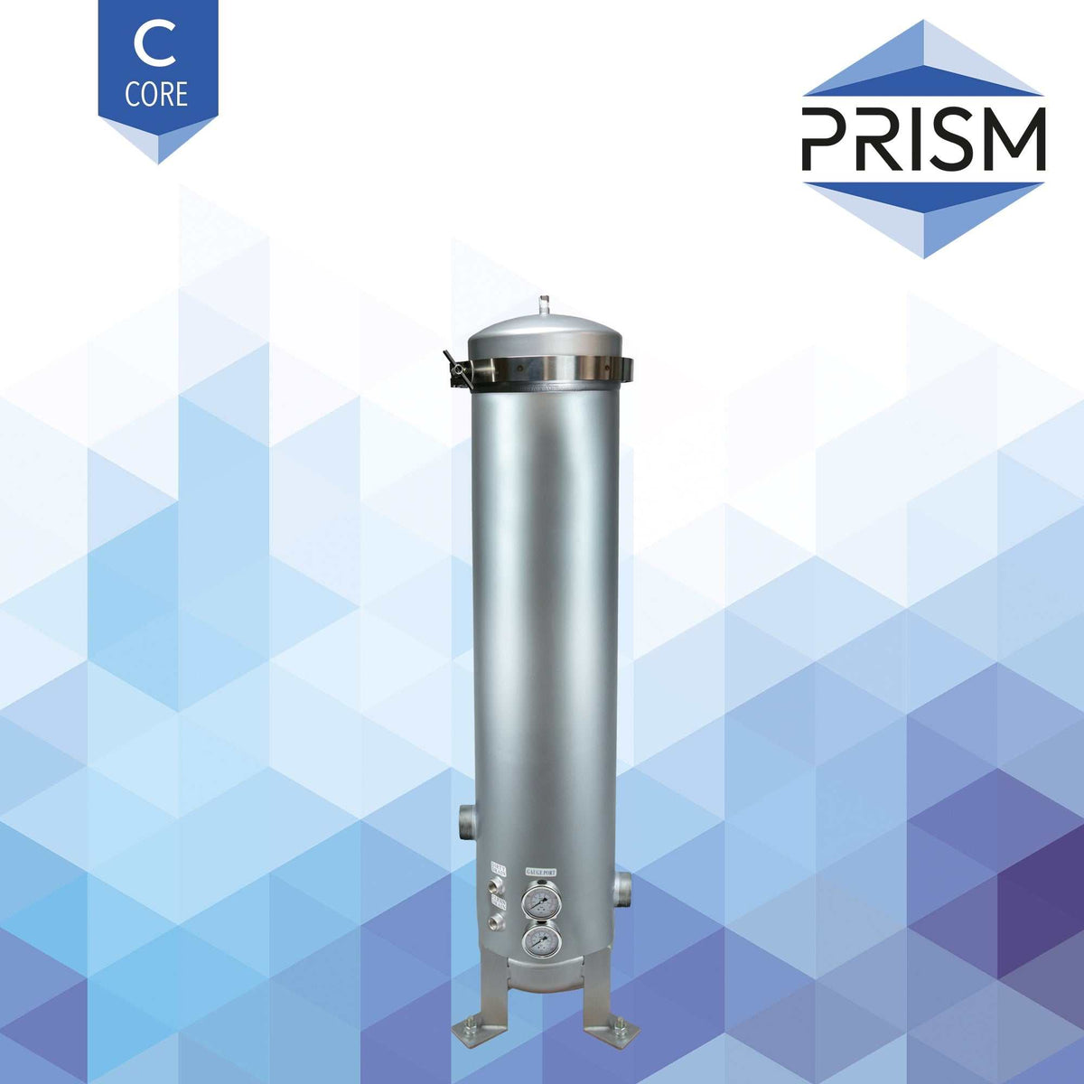 PRISM Multi Round Filter Housing, CORE Range 2" BSPM with Gauge Ports ...