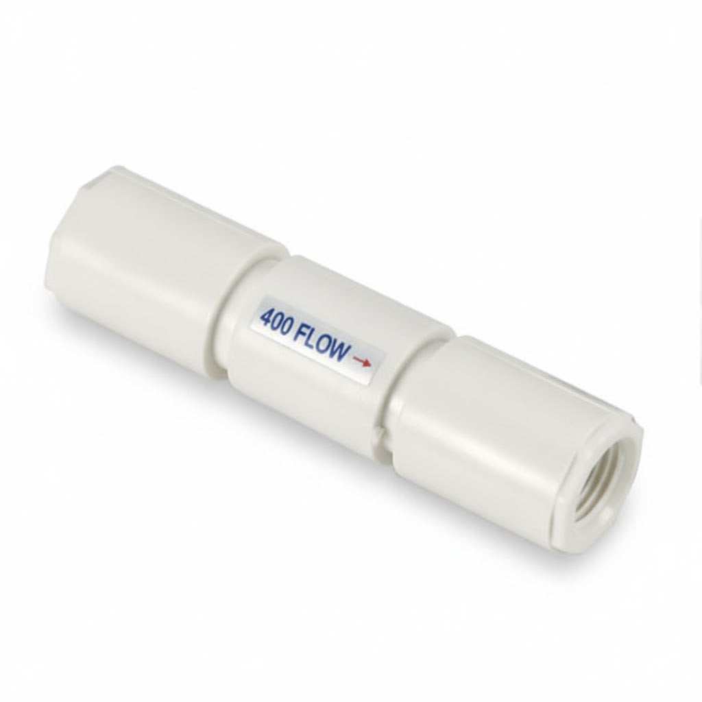 Flow restrictor 400 ml/min 1/8" FNPT for 35 gpd | GAPS Water Treatment