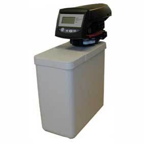 Micro Softener with Autotrol 255 Meter Valve White Cabinet 3/4"" ports ...